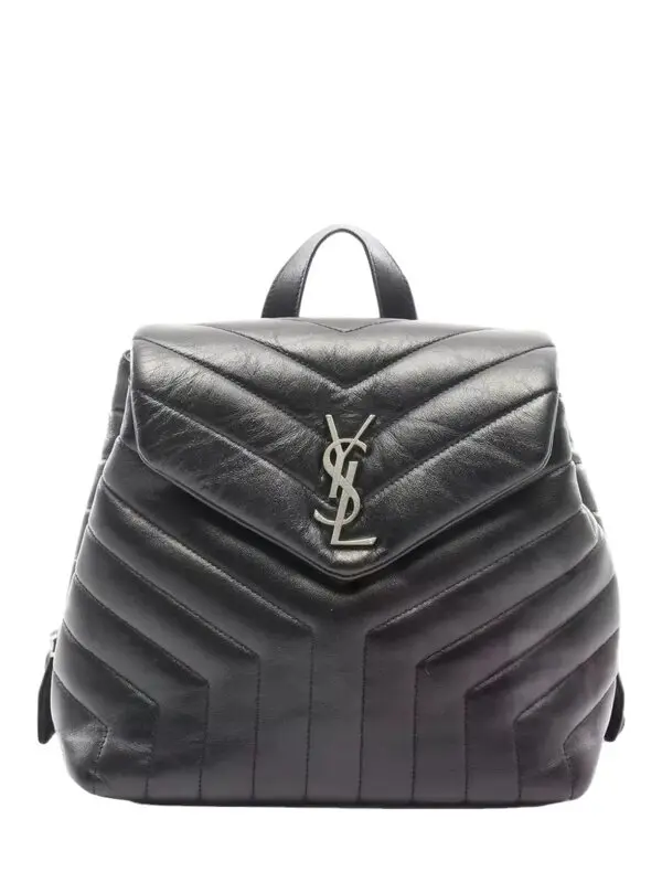 Saint Laurent Quilted Leather Backpack - Black