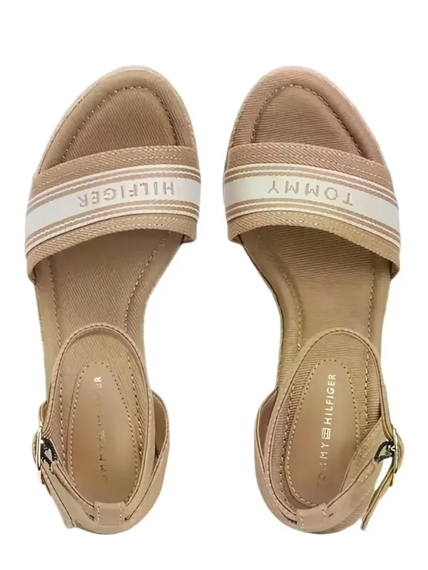 Tommy Hilfiger Wedge Espadrilles With Ankle Strap - Neutrals