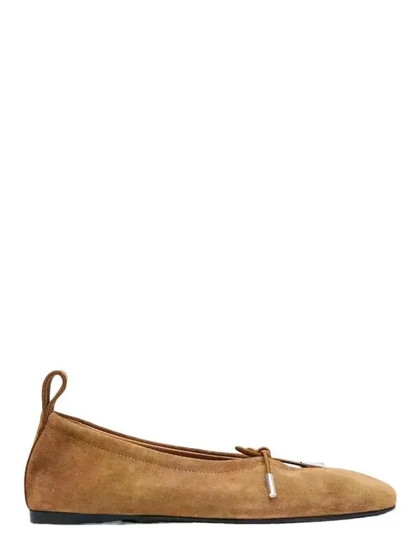 ALOHAS Rosalind Suede Ballet Flats - Brown