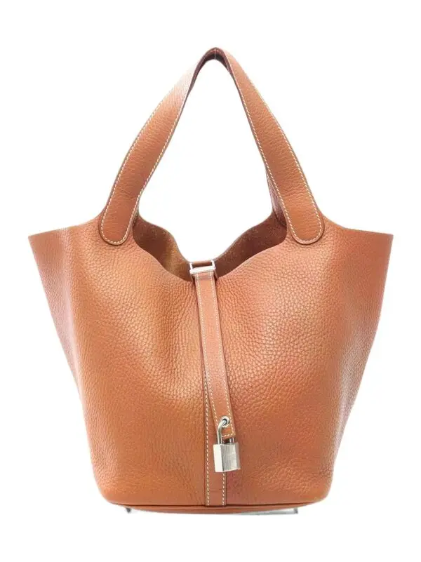 Hermès 2016 Mm Picotin Lock Leather Handbag - Brown