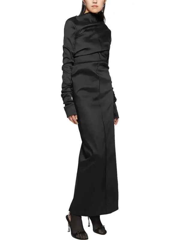 Acne Studios Draped Dress - Black