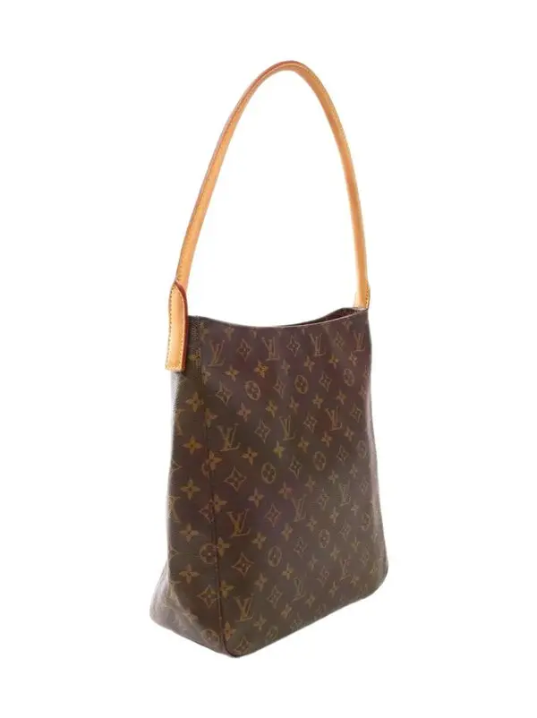 LOUIS VUITTON 2001 Gm Looping Monogram Shoulder Bag - Brown