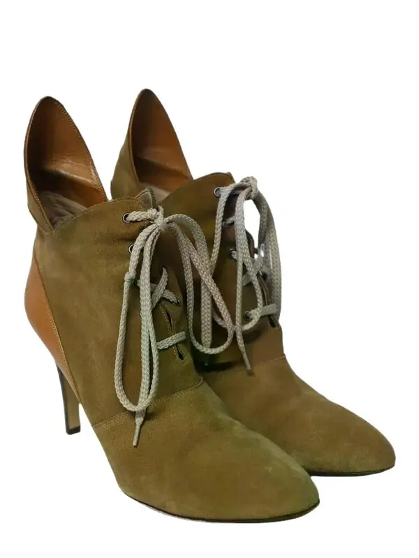 Chloé Gibbon Lace-up Ankle Boots - Brown