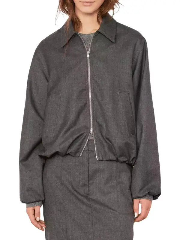 Officine Générale Marla Zip-up Jacket - Grey