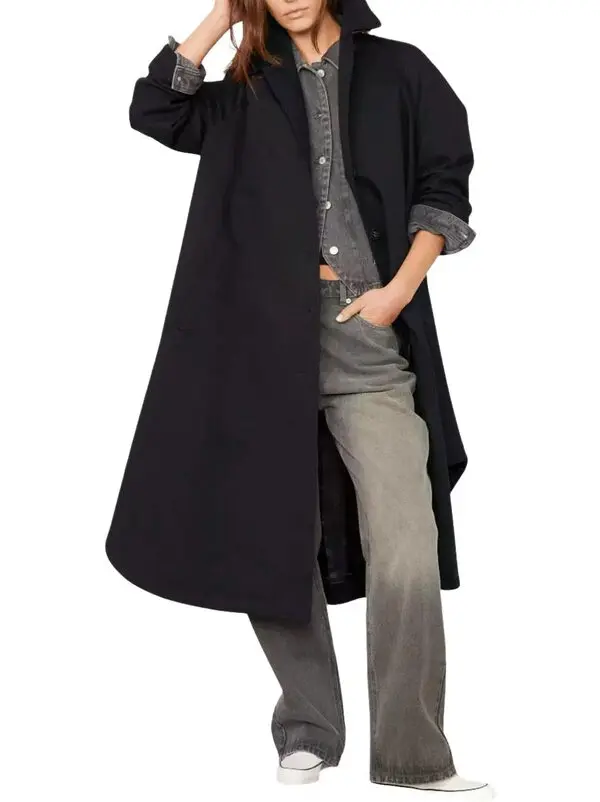 Officine Générale Freya Single-breasted Wool Coat - Blue