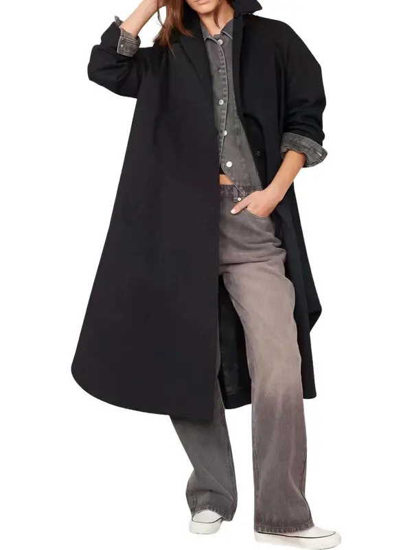 Officine Générale Freya Single-breasted Wool Coat - Blue