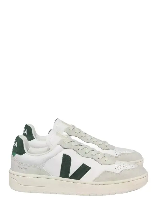 VEJA V-90 Leather Sneakers - White