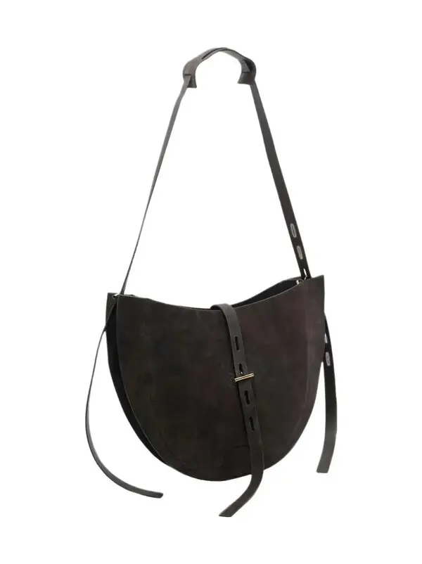 MINOBOSSI Small Lizzie Suede Shoulder Bag - Brown