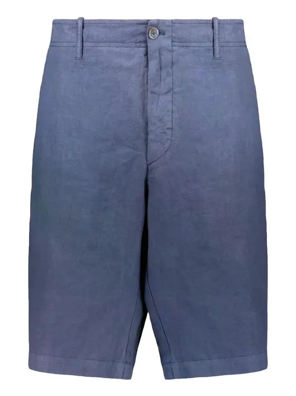 Fedeli Linen Shorts - Blue