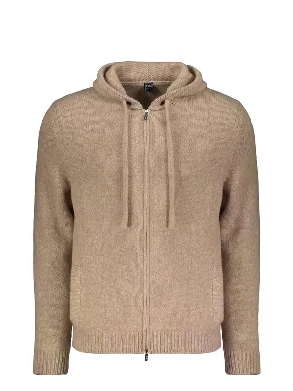 Fedeli Zip-up Cashmere Hoodie - Neutrals