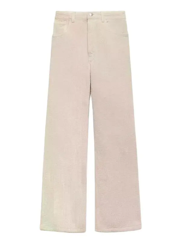 Marni Off-white Corduroy Flared Trousers - Neutrals