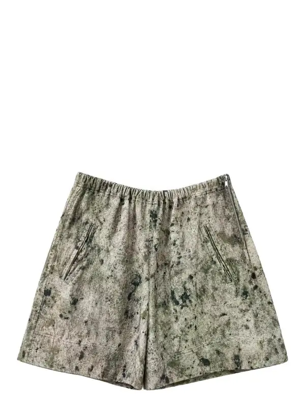 NICCOLO PASQUALETTI Gurkha Printed Shorts - Green