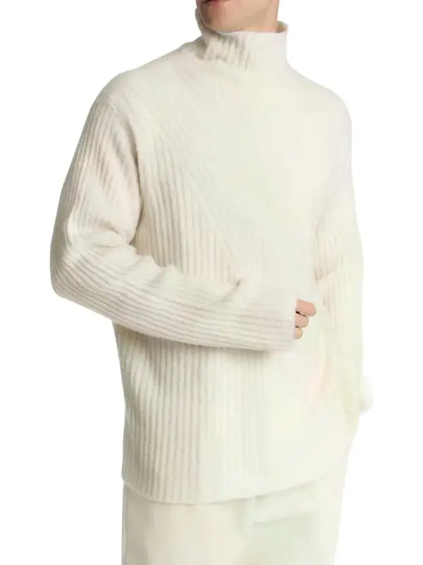Malo Ribbed-knit Cashmere Sweater - White