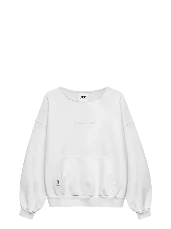 TWOJEYS Kangaroo Pocket Sweatshirt - White