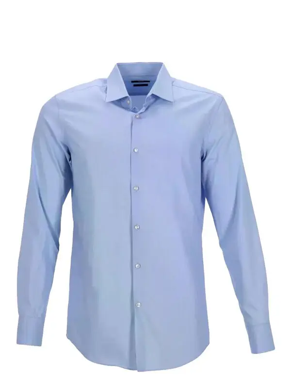 BOSS Slim-fit Cotton Shirt - Blue