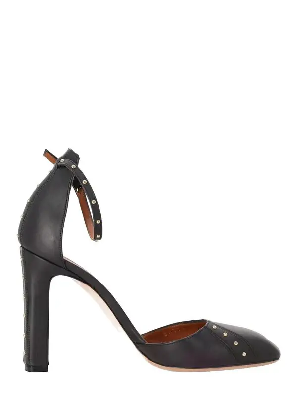 Valentino Garavani Embellished Ankle Strap Pumps - Black