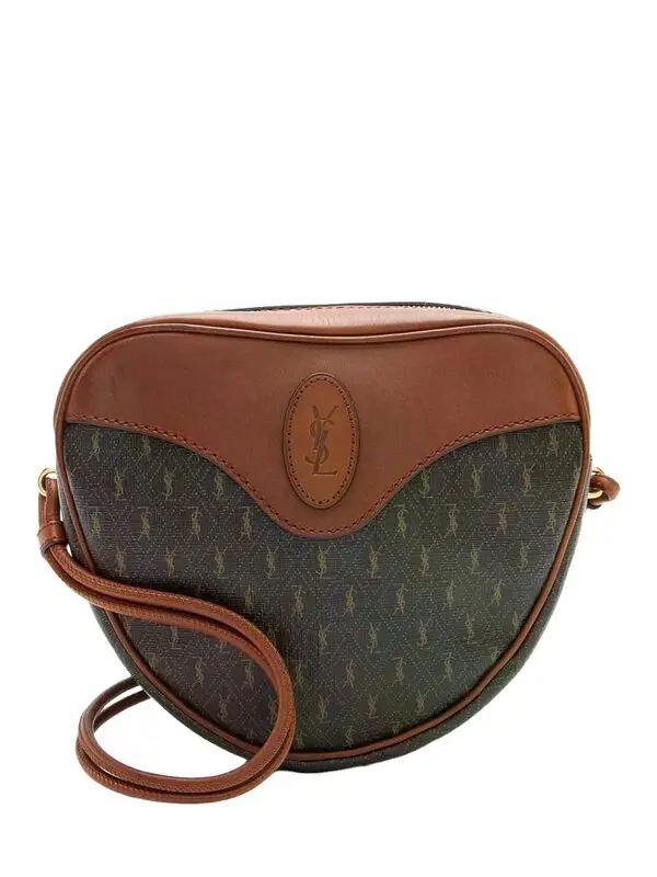 Saint Laurent Le Monogramme Sac Coeur Crossbody Bag - Brown