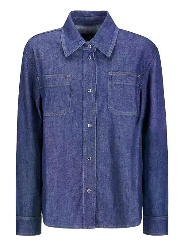 7 For All Mankind Halona Classic Denim Shirt - Blue