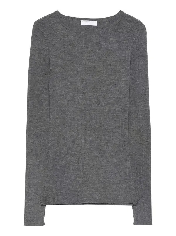Majestic Filatures Ribbed Wool Top - Grey