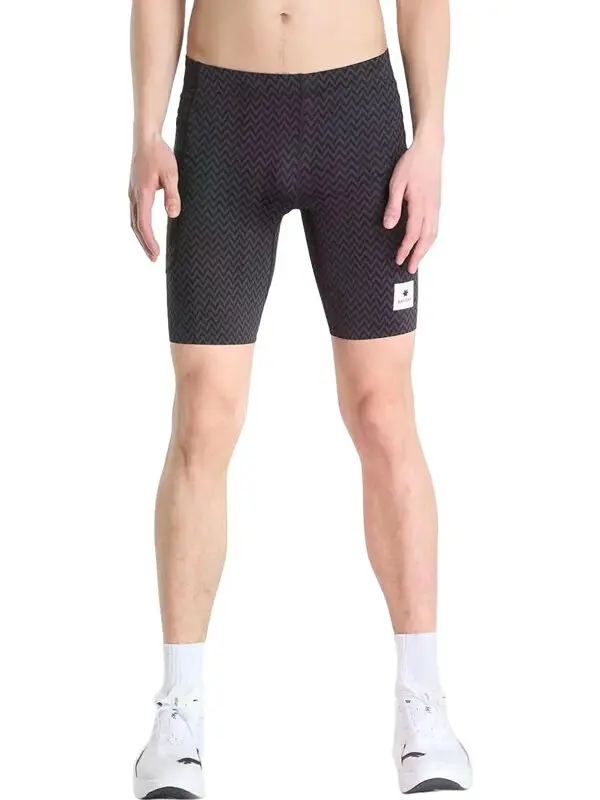 SAYSKY Combat+ Zigzag-pattern Tights - Black