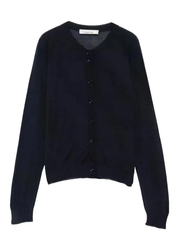 Liviana Conti Fine-knit Cardigan - Blue