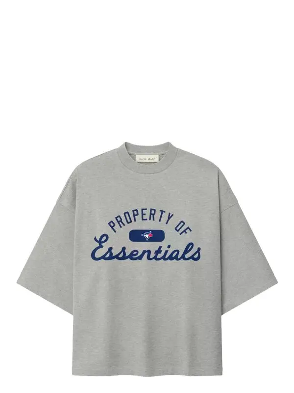 Fear Of God Blue Jays Essentials Logo-print T-shirt - Grey