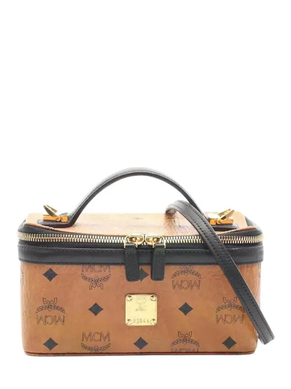 Mcm Visetos Monogram Pattern Tote Bag - Brown