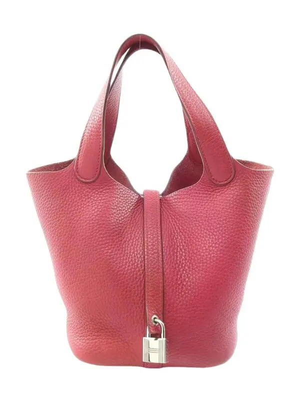 Hermès 2015 Picotin Lock Pm Tote Bag - Red