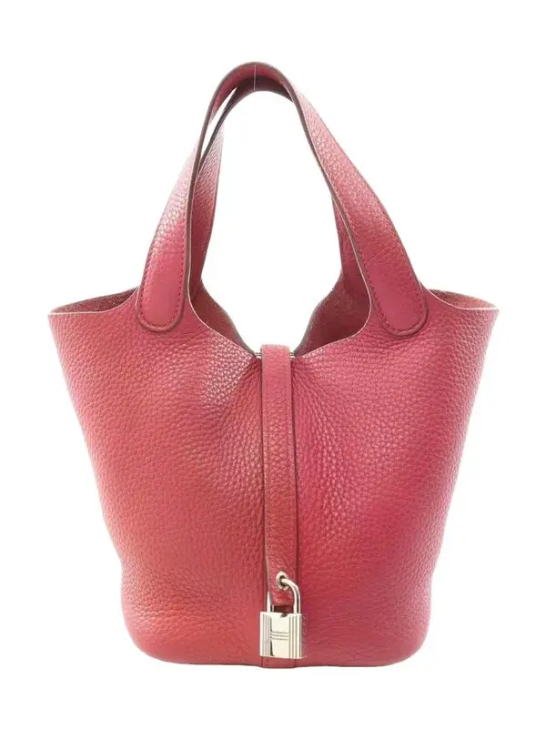 Hermès 2015 Picotin Lock Pm Tote Bag - Red