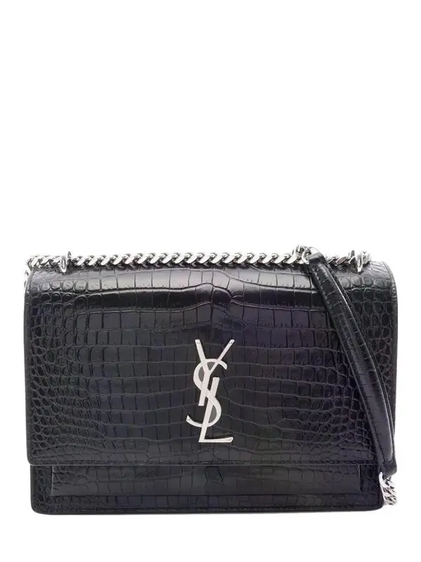Saint Laurent Medium Sunset Shoulder Bag - Black