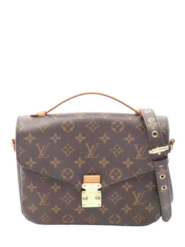 LOUIS VUITTON Monogram Pochette Metis Mm Handbag - Brown