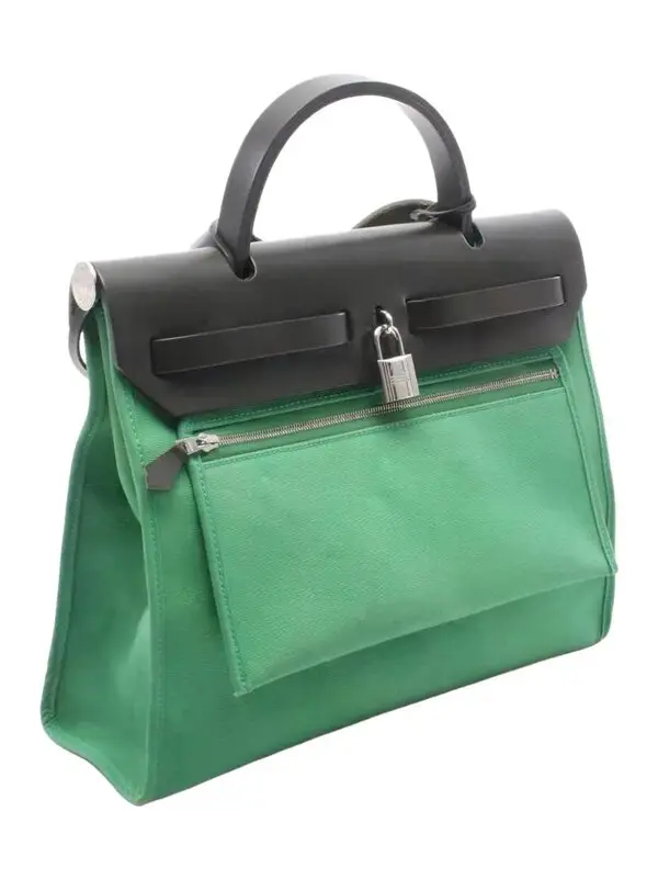 Hermès 2017 Pm Herbag Zip Handbag - Green