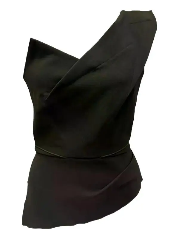 Roland Mouret Asymmetric One-shoulder Top - Green