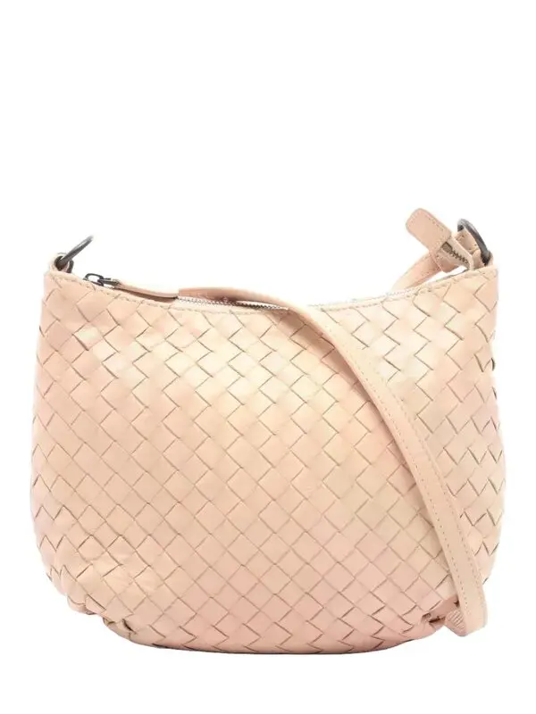 Bottega Veneta 2000s Intrecciato Shoulder Bag - Pink