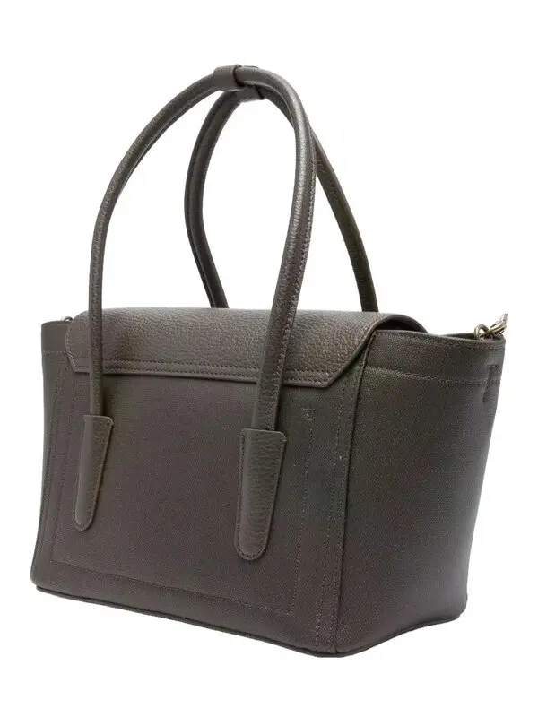 COCCINELLE Grainy Leather Chain-detail Tote Bag - Green