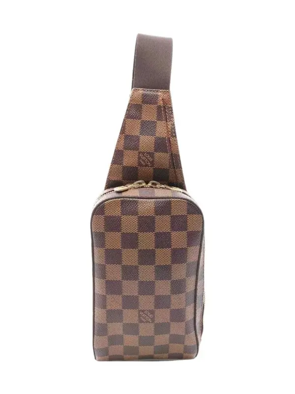 LOUIS VUITTON Damier Ebene Geronimos Body Bag - Brown