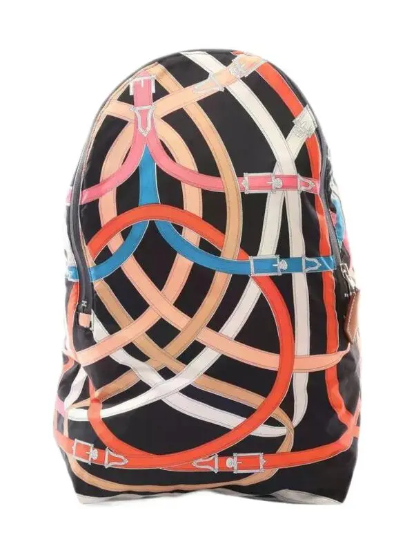 Hermès 2017 Airsilk Cavalcadour Backpack - Black