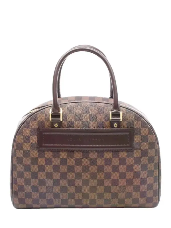 LOUIS VUITTON 2001 Nolita Damier Ebene Tote Bag - Brown