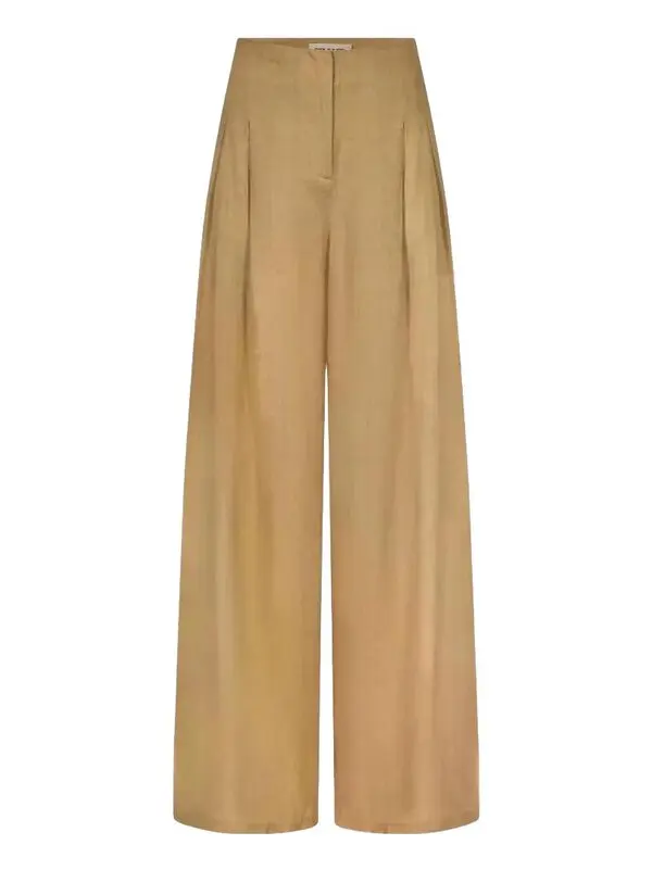 TWP Drew Wide Leg Trousers - Neutrals