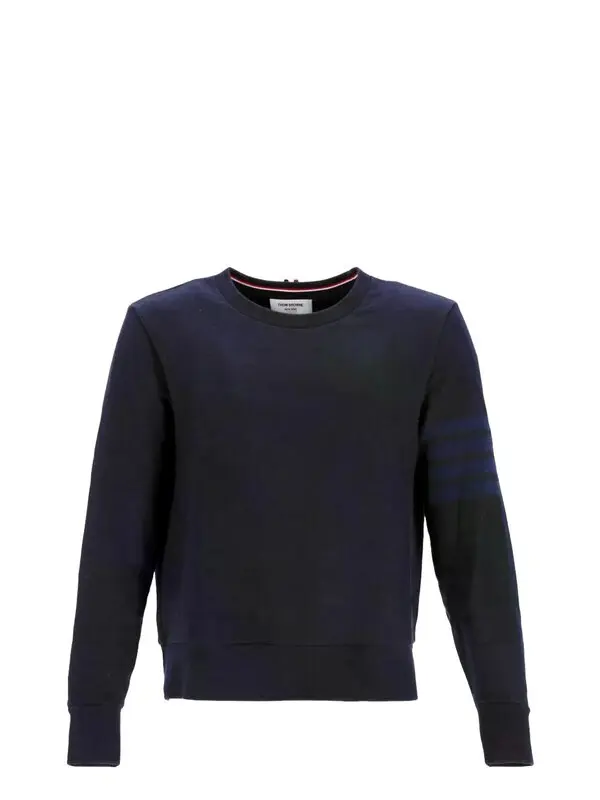 Thom Browne 4-bar Cotton Sweatshirt - Blue