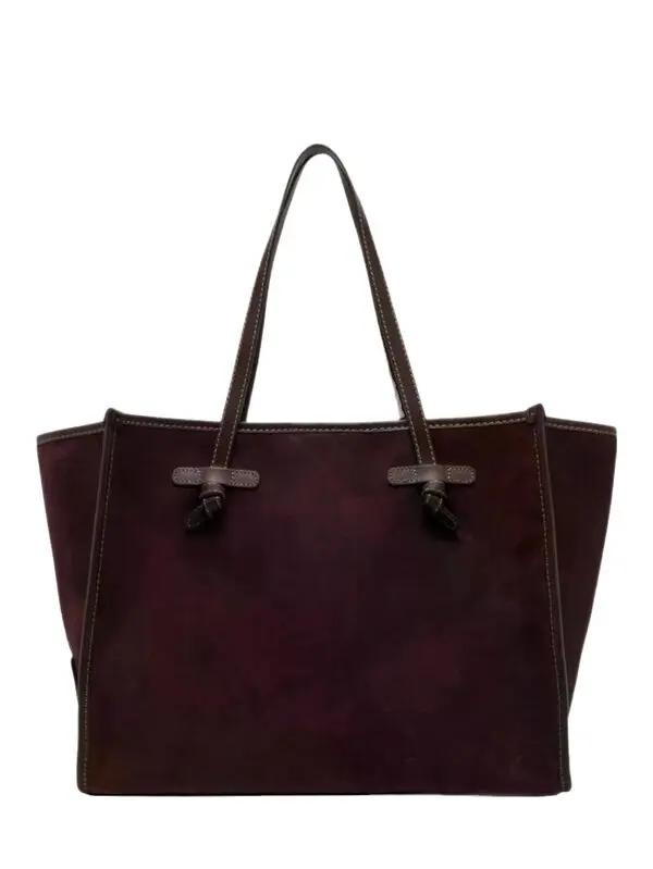GIANNI CHIARINI Marcella Suede Tote Bag - Red