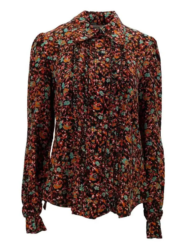 Victoria Beckham Floral Shirt - Black