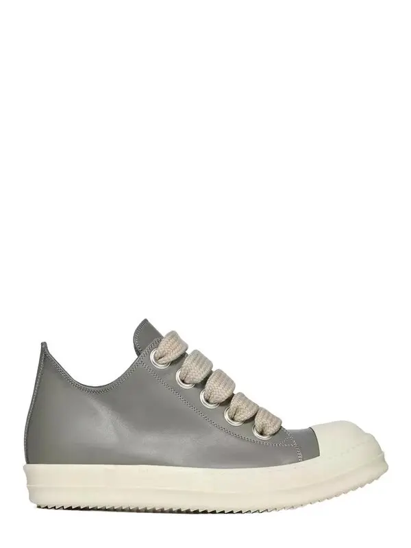 Rick Owens Jumbolace Leather Sneakers - Grey