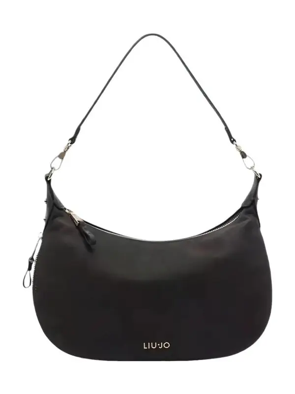 Liu Jo Grained Shoulder Bag With Logo Detail - Brown