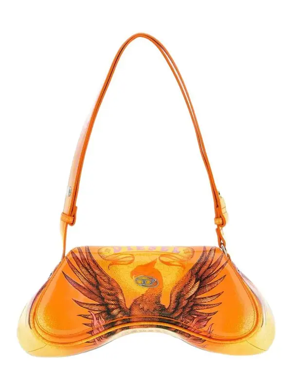 DIESEL® Play Graphic-print Crossbody Bag - Orange