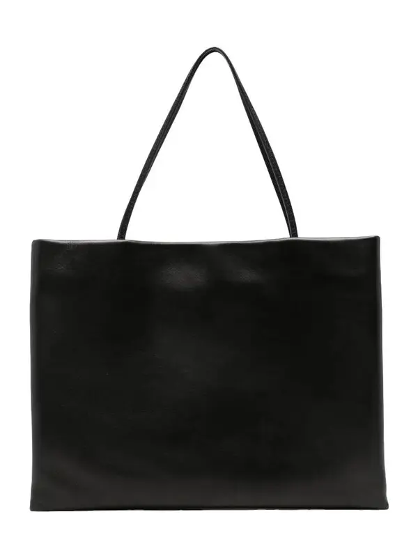 THE ROW Large Cecily Leather Tote Bag - Black