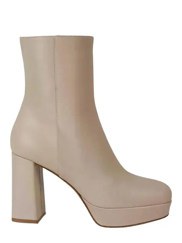 GIANVITO ROSSI Daisen Platform Ankle Boots - Neutrals