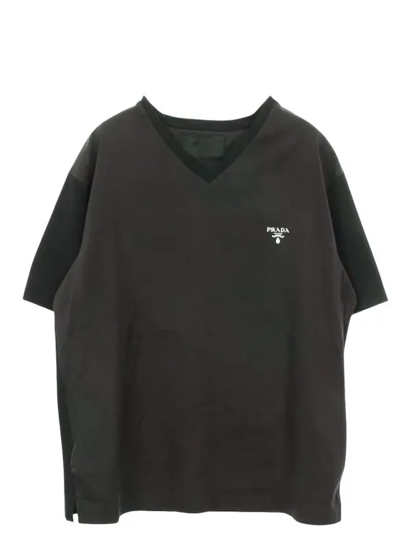 Prada 2010s Color-block T-shirt - Black