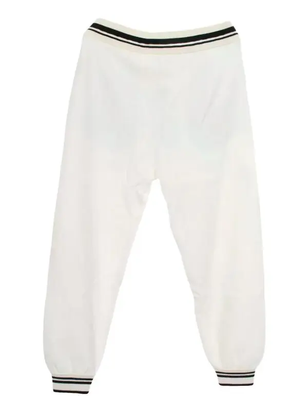 LOUIS VUITTON Logo Embroidered Track Pants - White