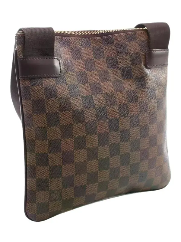 LOUIS VUITTON 2006 Pochette Melville Damier Ebene-canvas Messenger Bag - Brown